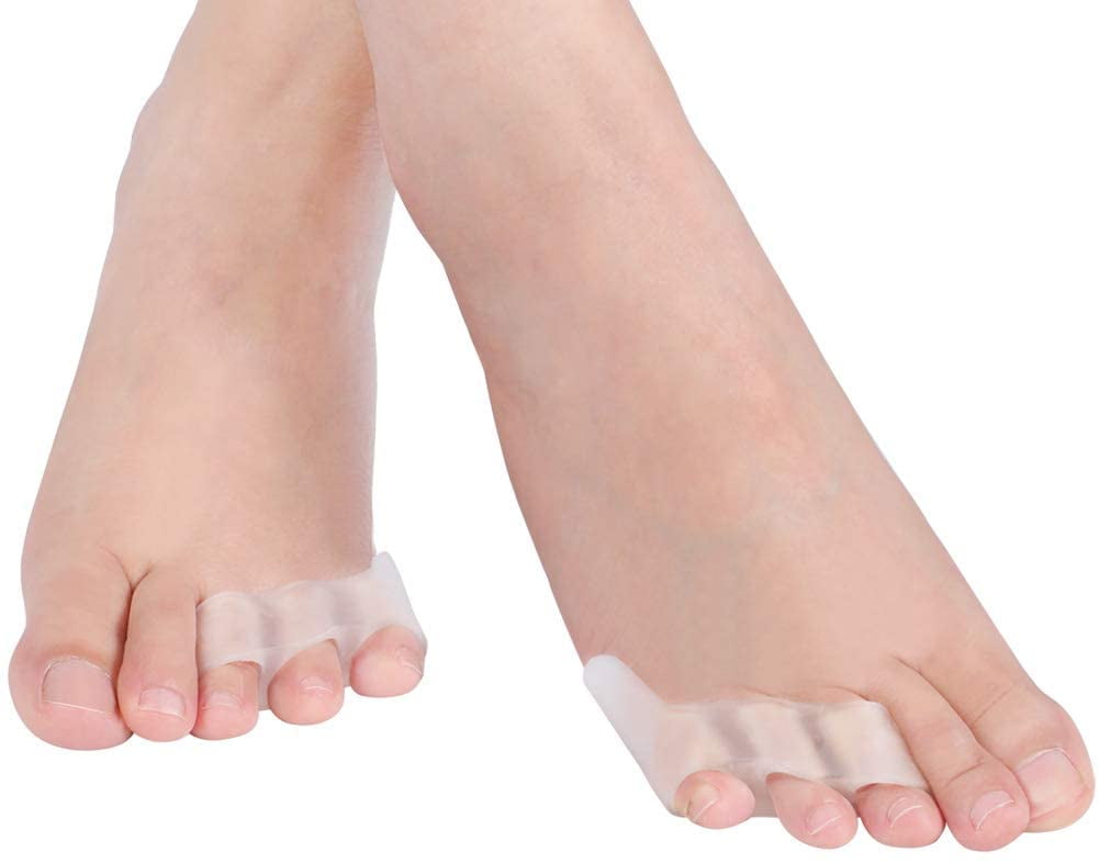 2 Pieces Toe Separator, 3 Holes Toe Corrector Valgus Protection ...