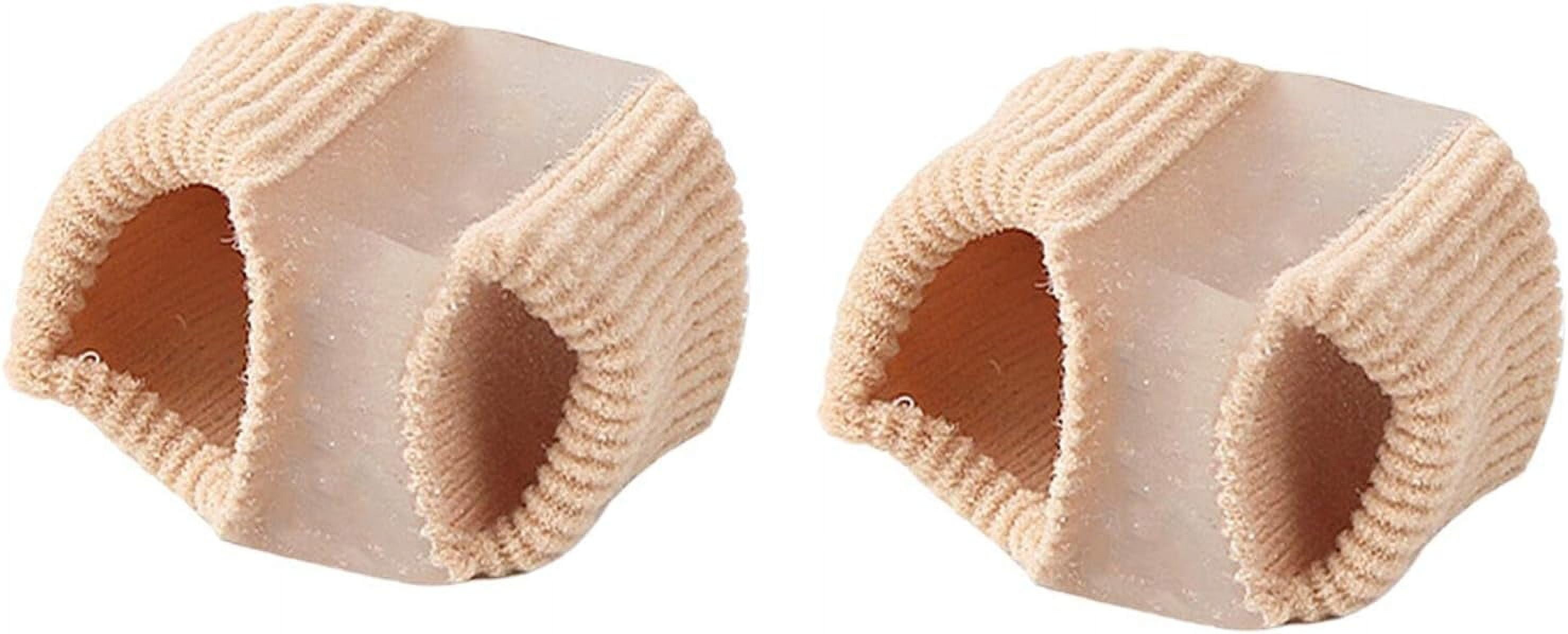 2 Pieces Toe Separators Gel with 2 Loops Soft Fabric Coated with Gel, S ...