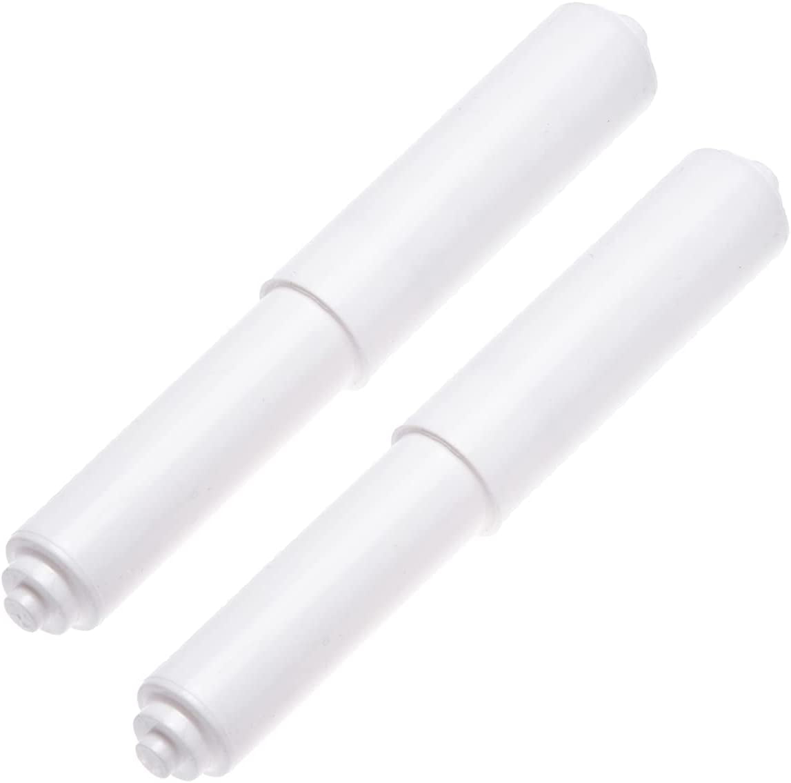2-Piece Plastic Toilet Paper Holder Roller, Spring Loaded Replacement ...