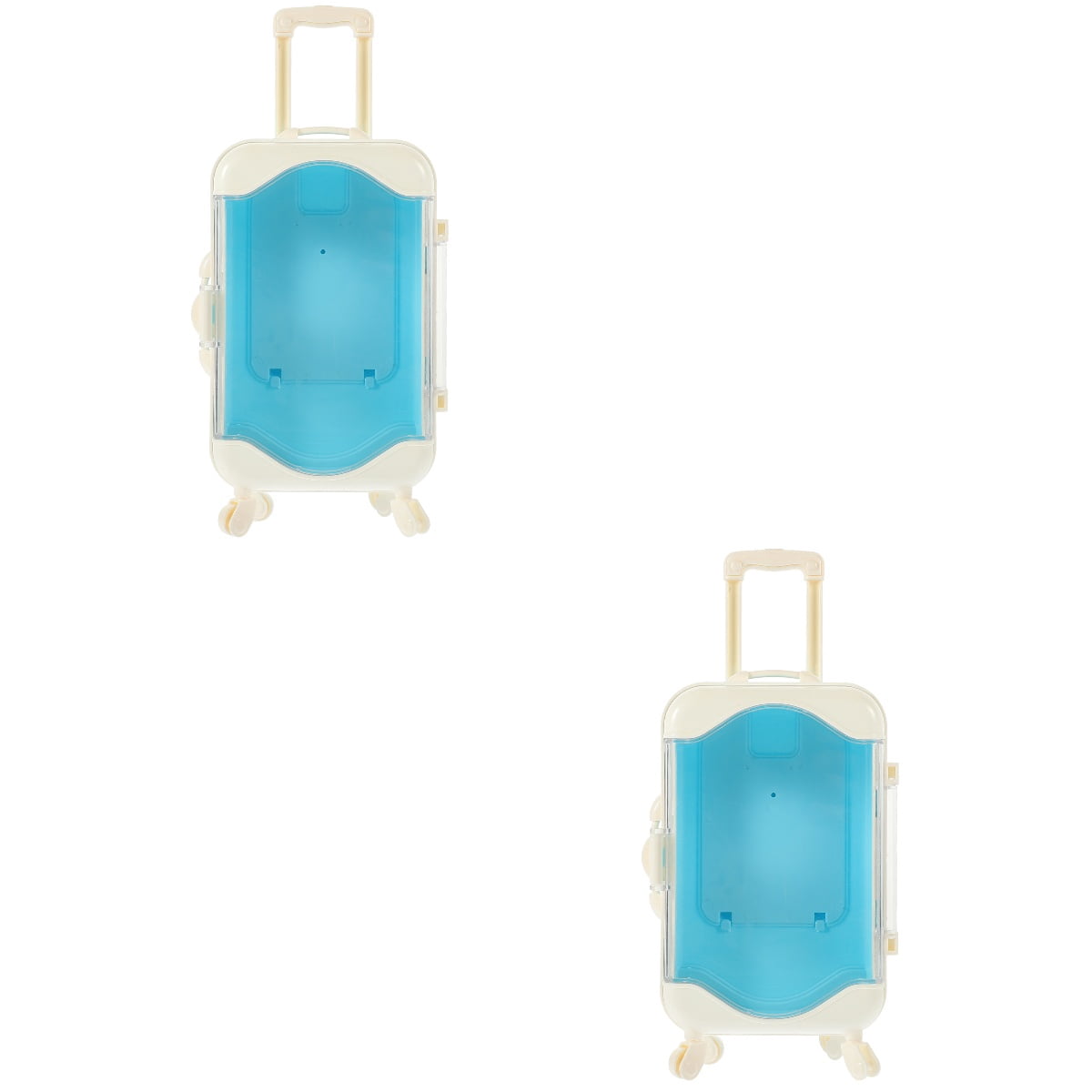 2 Pieces Toy Carrier Mini Suitcase Miniature Travel Chest Children's ...