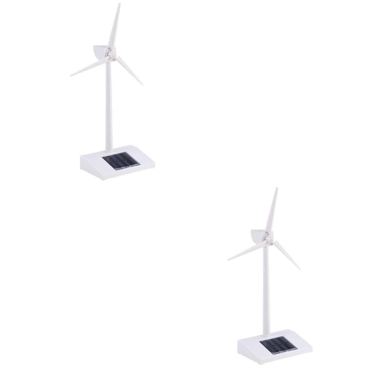 2 Pieces Toy Solar Windmill Wind Turbine Model Wind Model Windmills ...