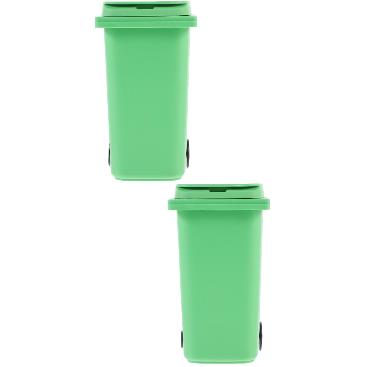 2 Pieces Trash Can Pen Holder Bin Mini Tiny Waste Basket Office Work ...