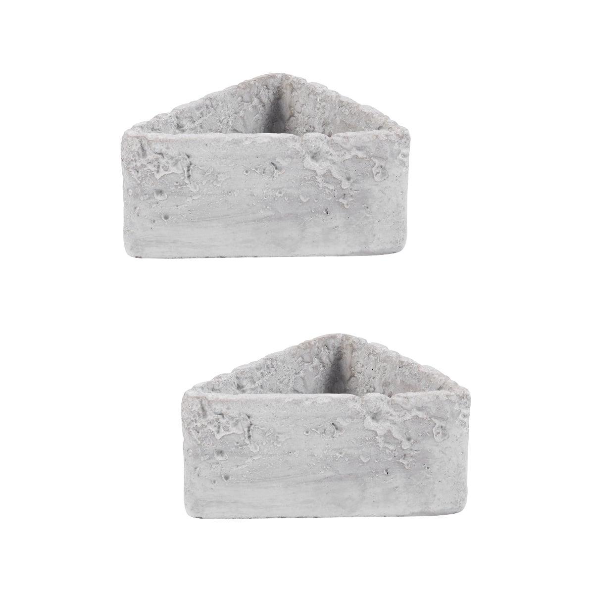 2 Pieces Triangle Flowerpot Concrete Planter Molds Extra Large Pots ...