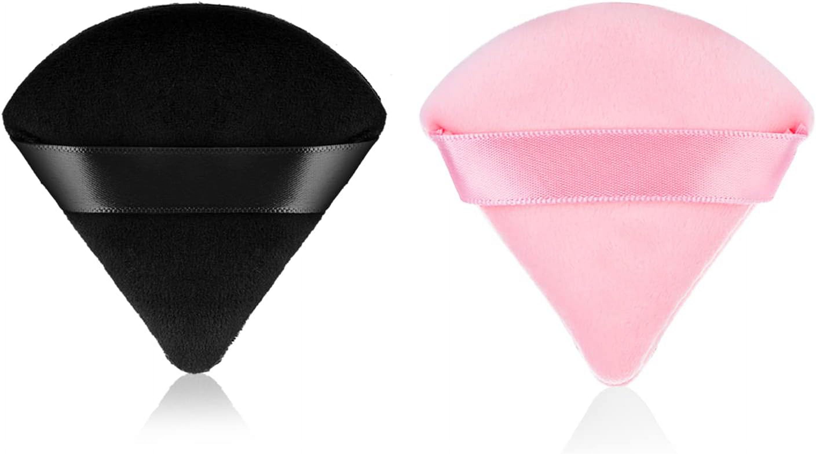 2 Pieces Triangle Powder Puffs Face Cosmetic Powder Puff Washable ...