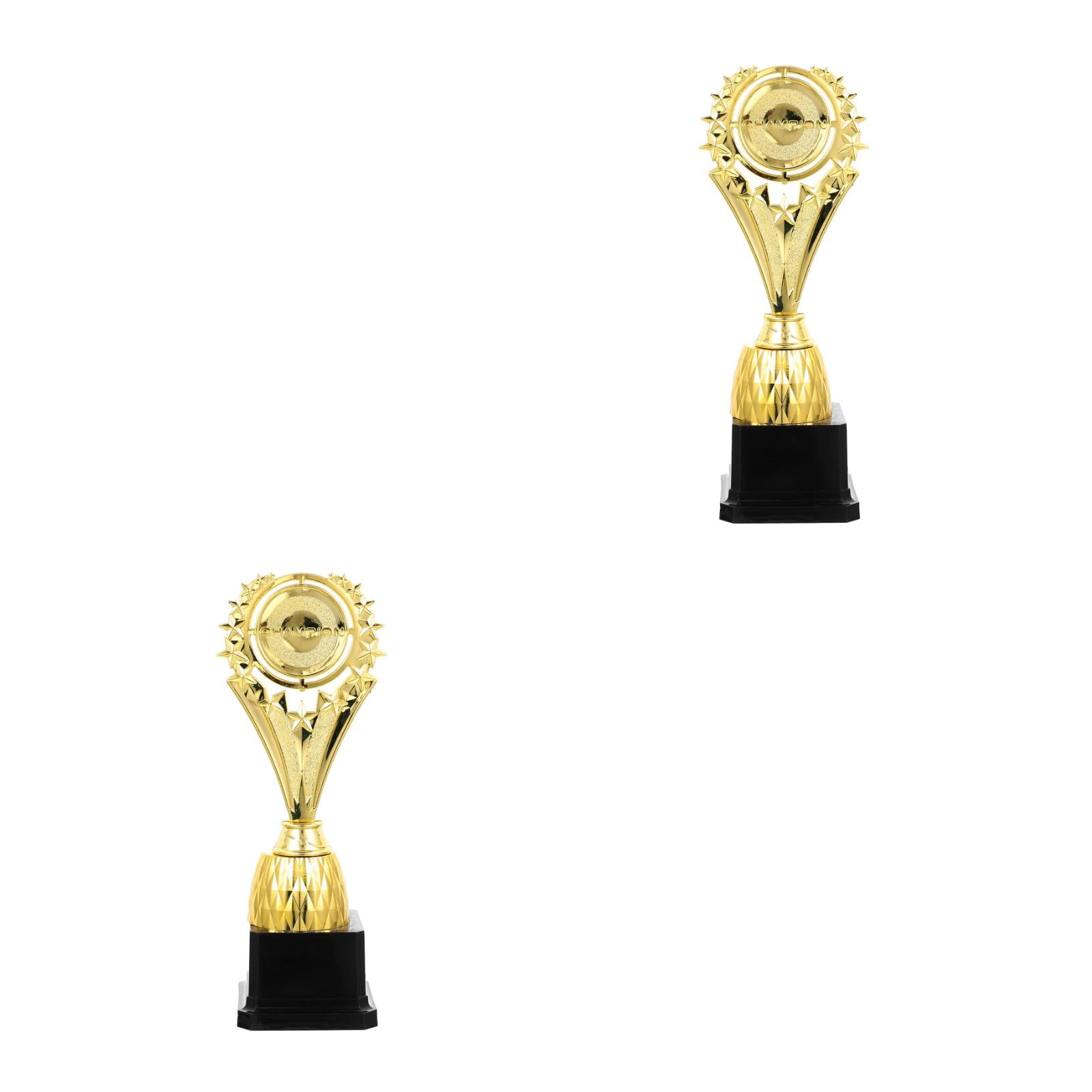 2 Pieces Trophy Medals for Children Trophies Mini Student Golden ...