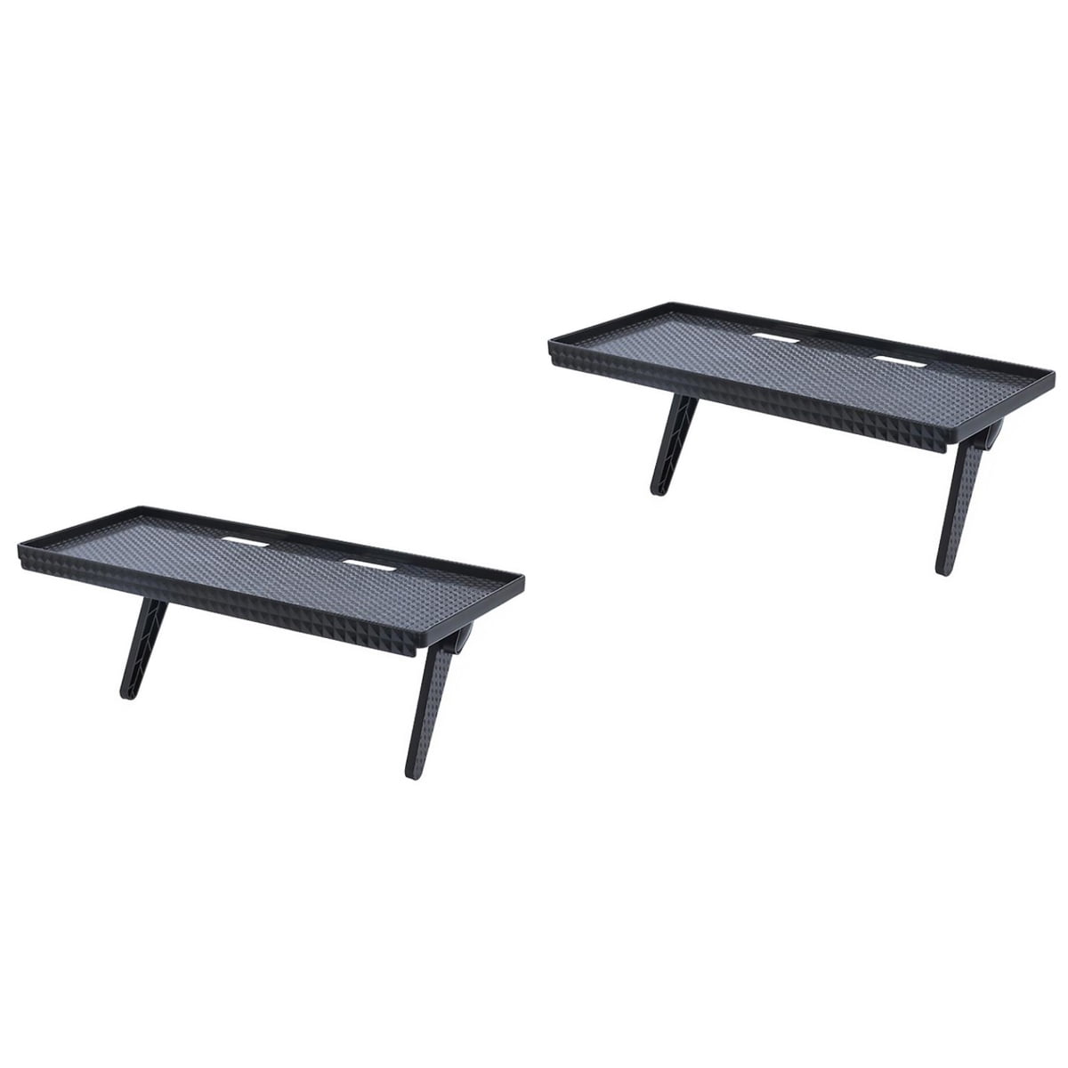 2 Pieces Tv Laptop Stand TV Rack TV Monitor Mount 29.5x14cm Black ...