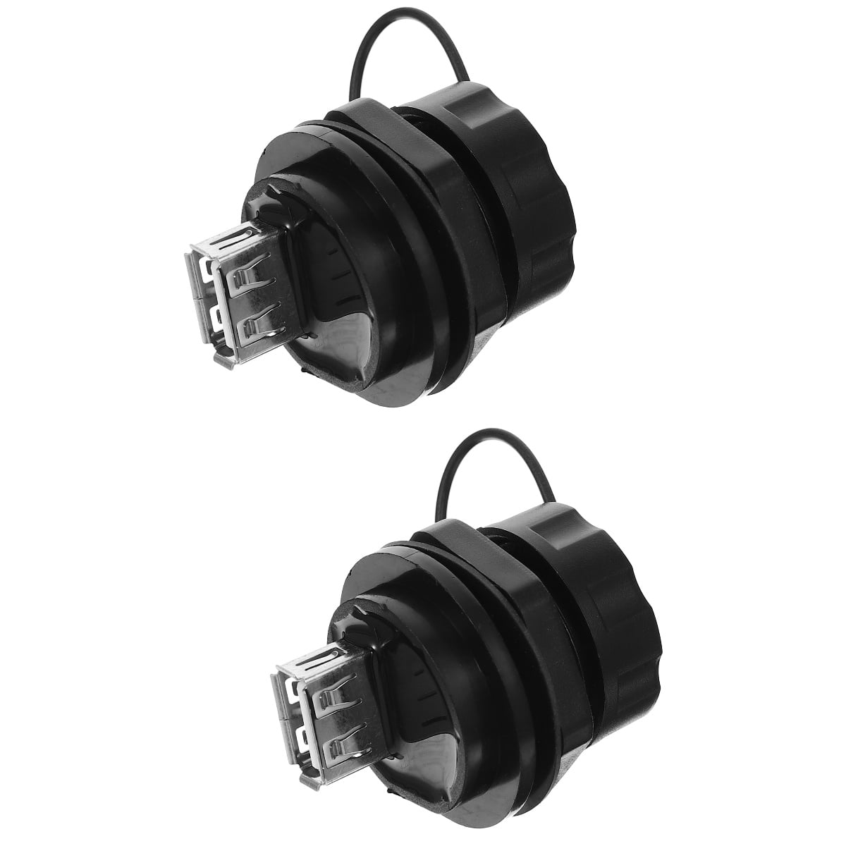 2 Pieces USB Extension Cable Waterproof Connector Bulkhead Interface ...