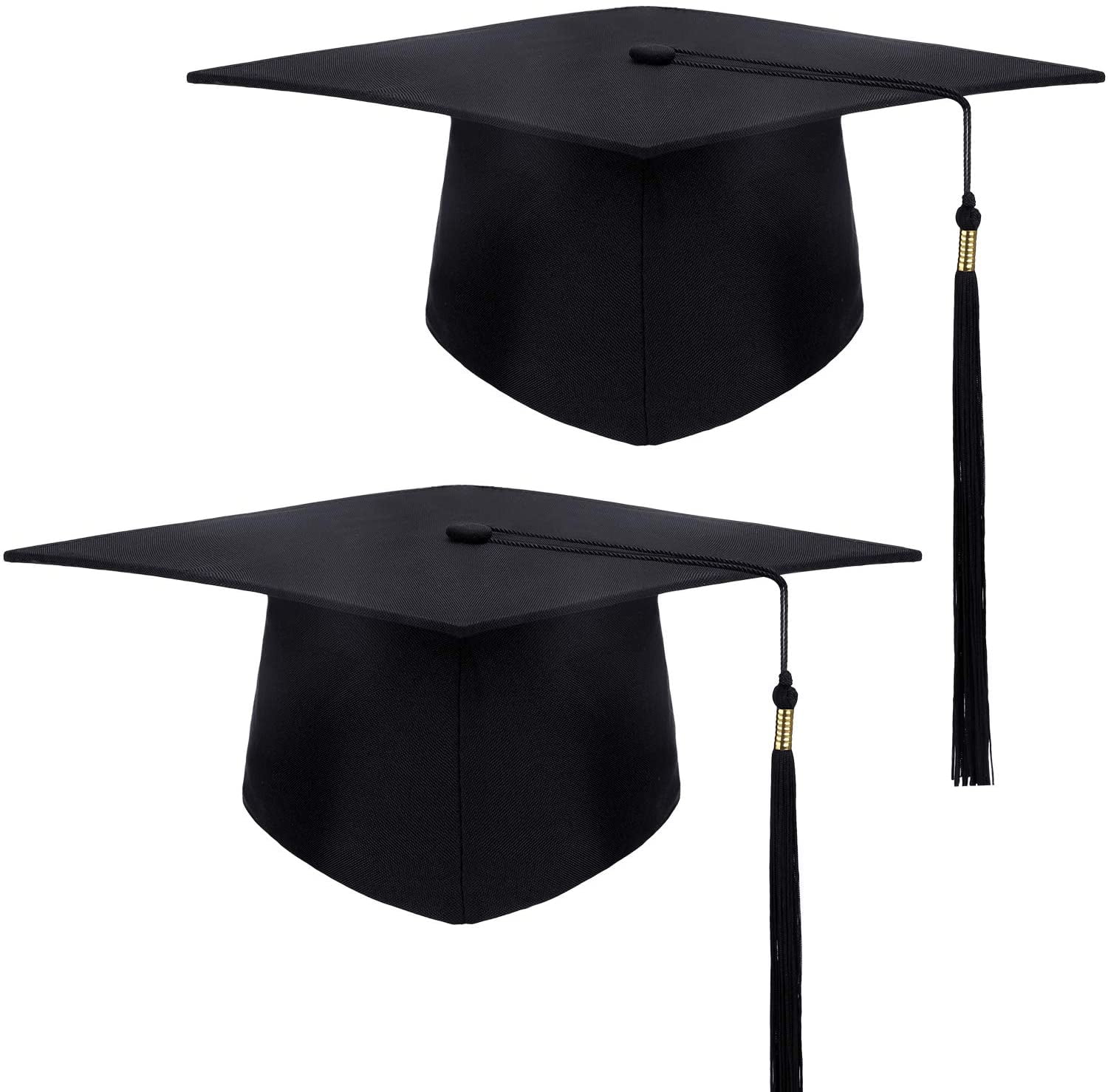 2 Pieces Unisex Graduation Cap Adult Graduation Hat with Tassel for ...