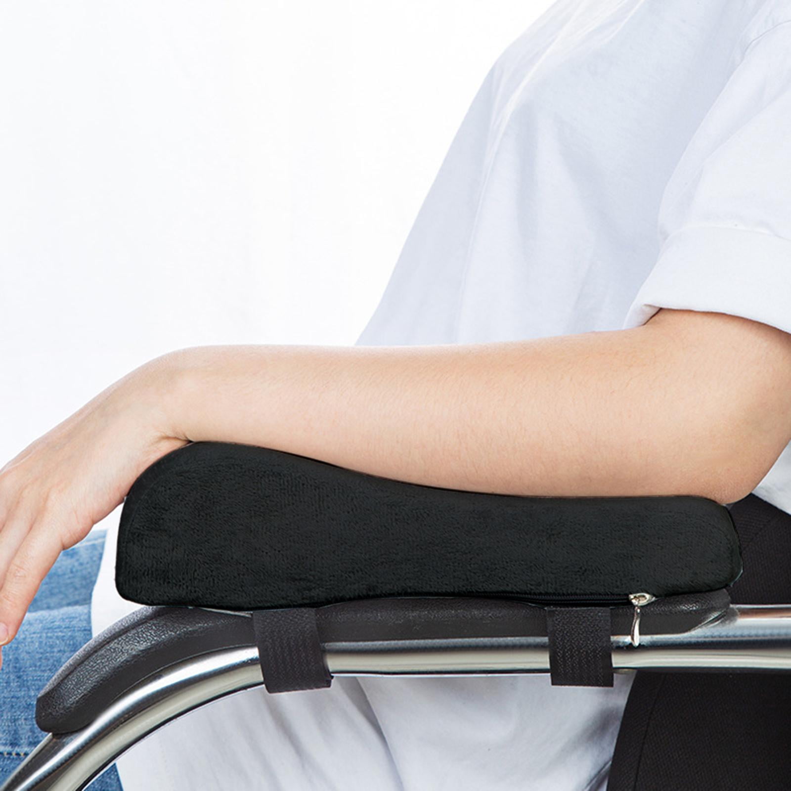 2 Pieces Universal Armrest Cushions Removable Cover Reusable Chair ...