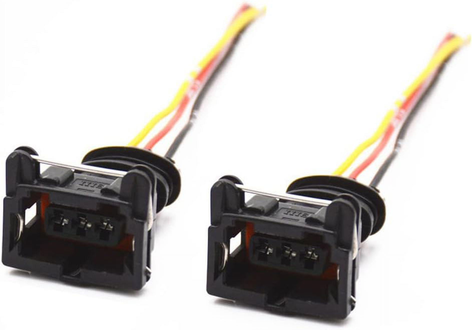 2 Pieces Universal Fuel Injector Socket Plug, Sovob Automotive Harness ...