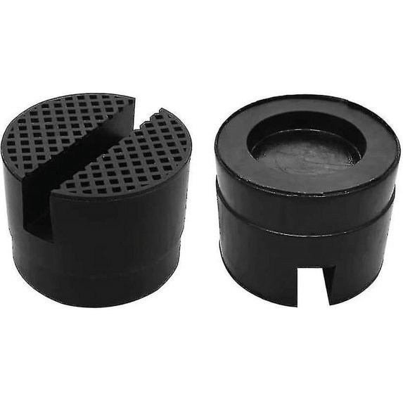 2 Pieces Universal Rubber Jack Pad With Groove, Rubber Buffer Block ...