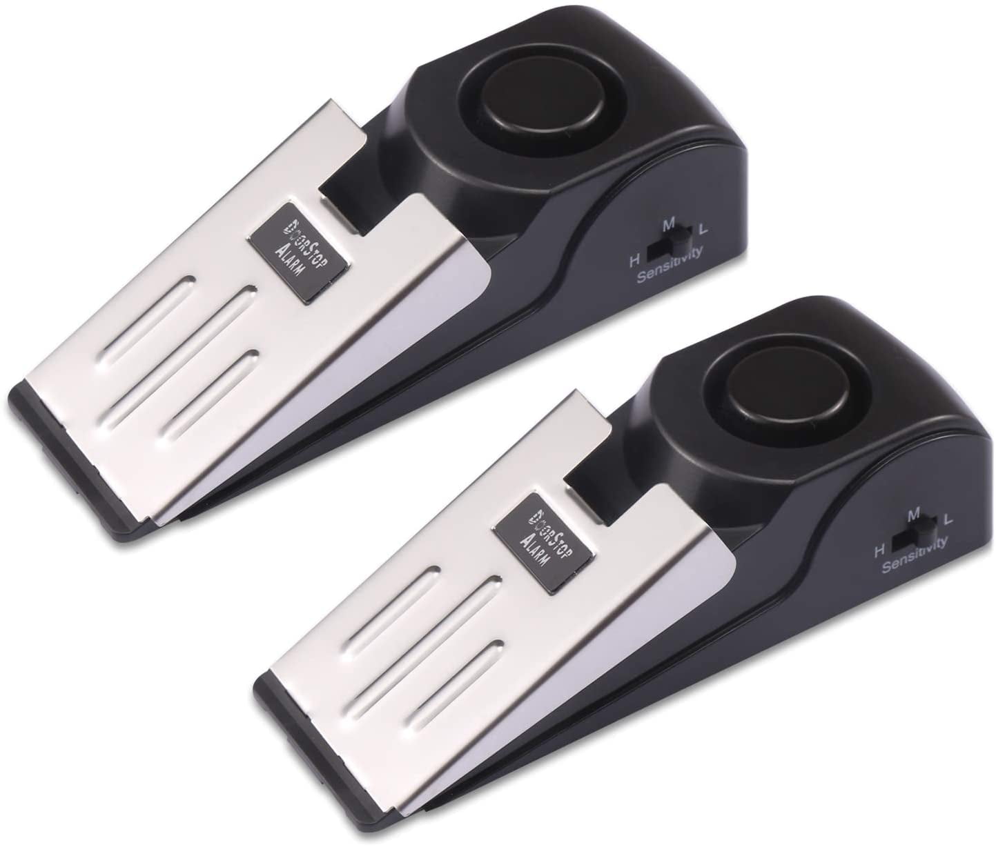 Rirool 2PCS Wedge Door Stop Alarm with 120 dB Siren – Portable Security ...