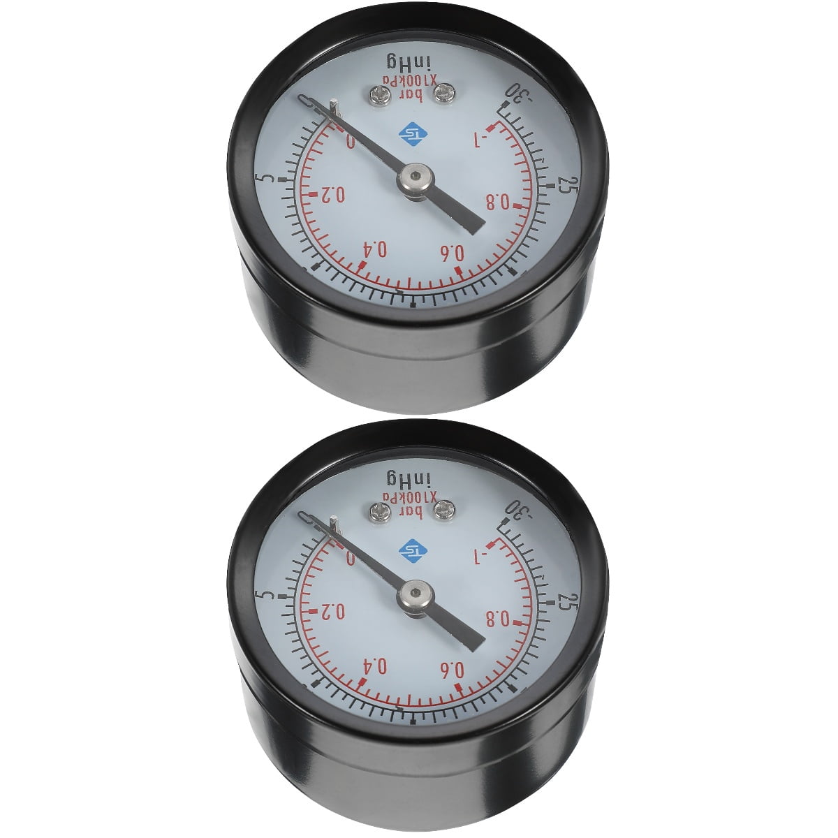 2 Pieces Dual Scale Vacuum Pressure Gauge Vacuum Tester for Air with ...