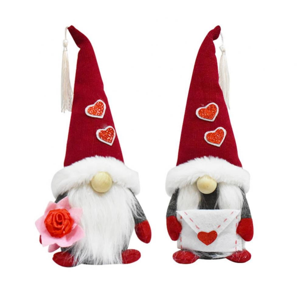 2 Pieces Valentines Day Gnome Plush Decoration Valentines Day Mr ...