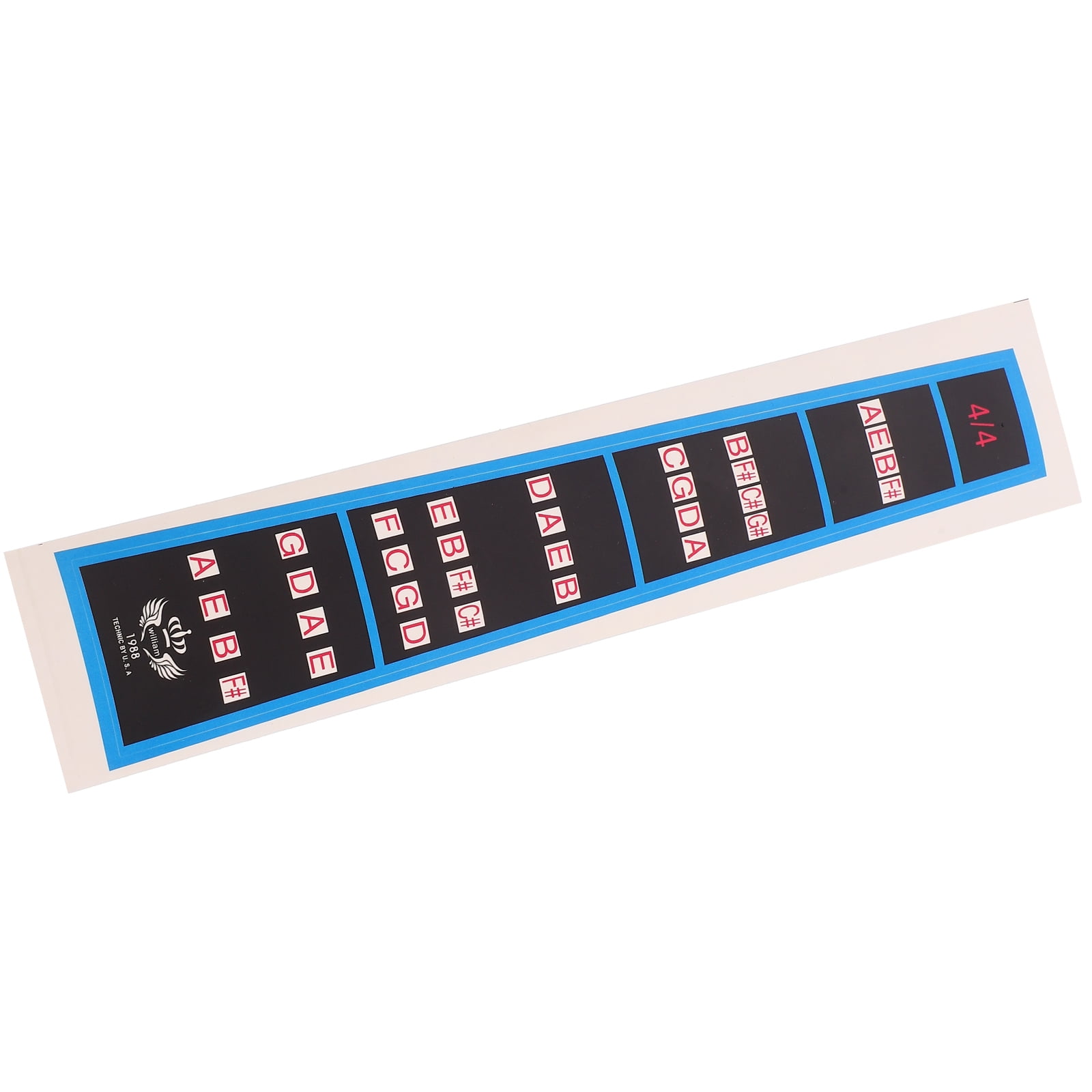 2 Pieces Violin Fingerboard Sticker Fret Label Stickers Chart For Guide