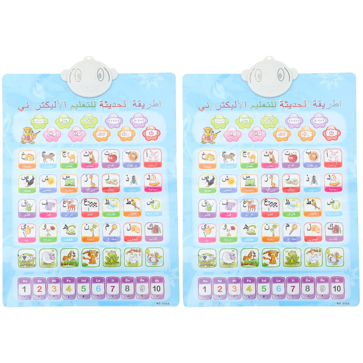 2 Pieces Wall Chart Alphabet for Kids Interactive Baby Child - Walmart.com