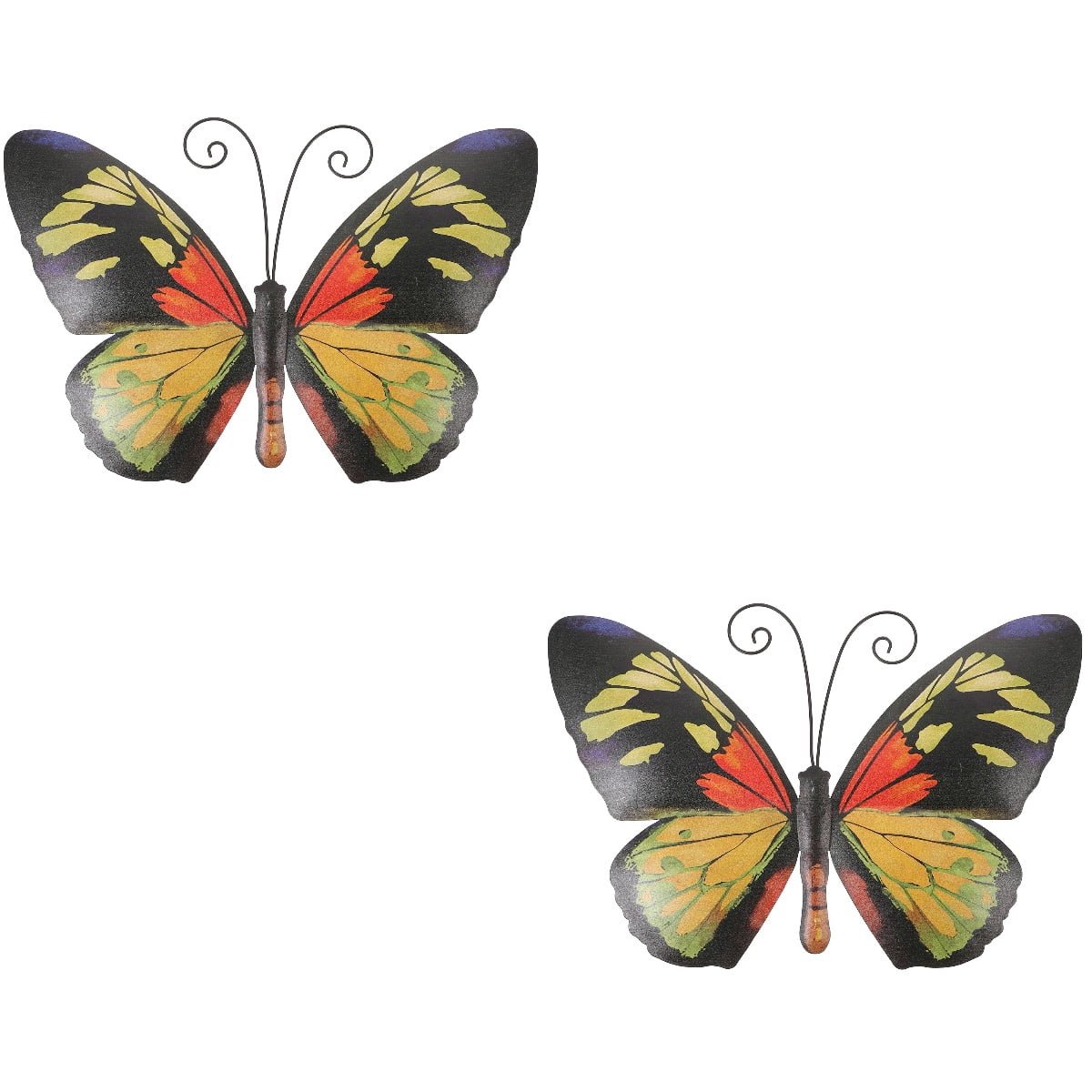 2 Pieces Wall Decor Outdoor Butterfly Canvas Art Butterflies Kit ...