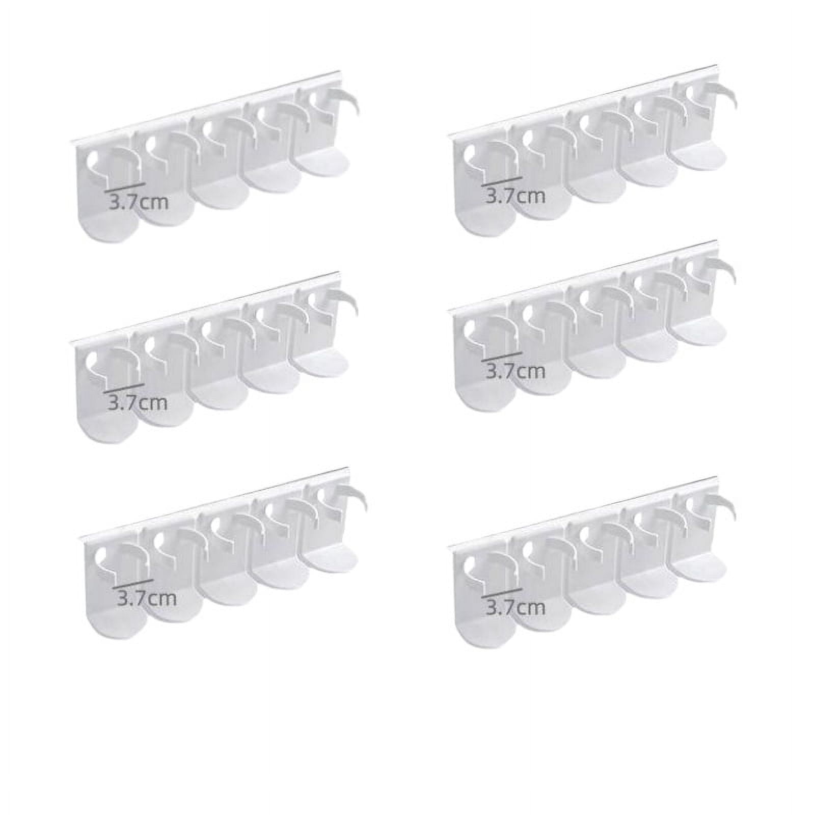 2 Pieces Wall Mounted Spice Jar Holder Adjustable Spice Rack Organizer ...