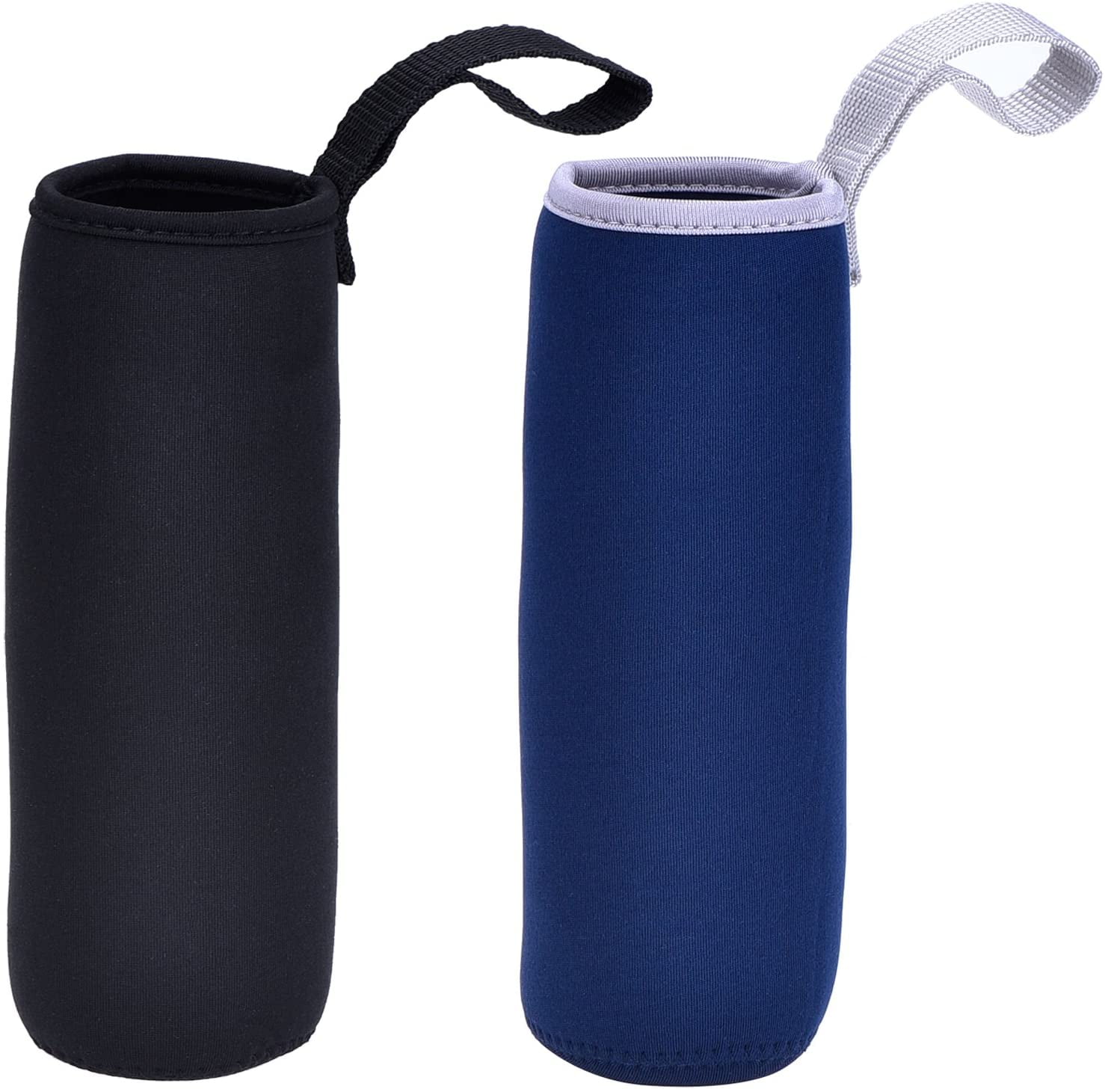2 Pieces Water Bottle Sleeve Neoprene Carrier Nylon Bottle Sleeve for ...