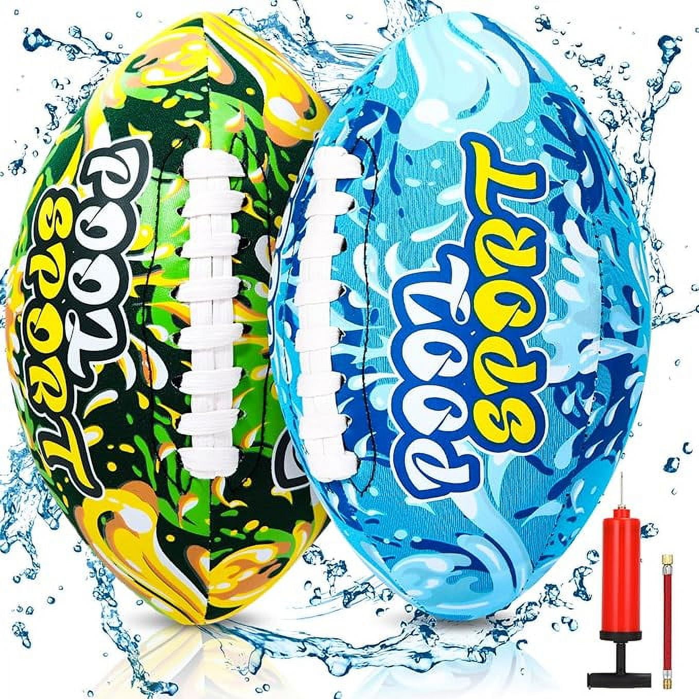 2 Pieces Water Football for Kids 9 Inch Swimming Pool Football ...