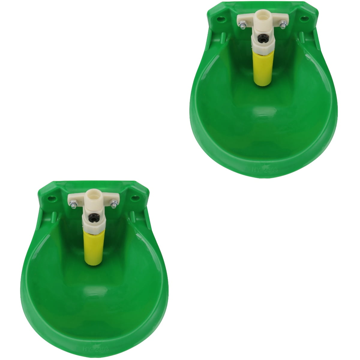 2 Pieces Water Fountain Pig Bowl Chicken Automatic Dog Green - Walmart.com
