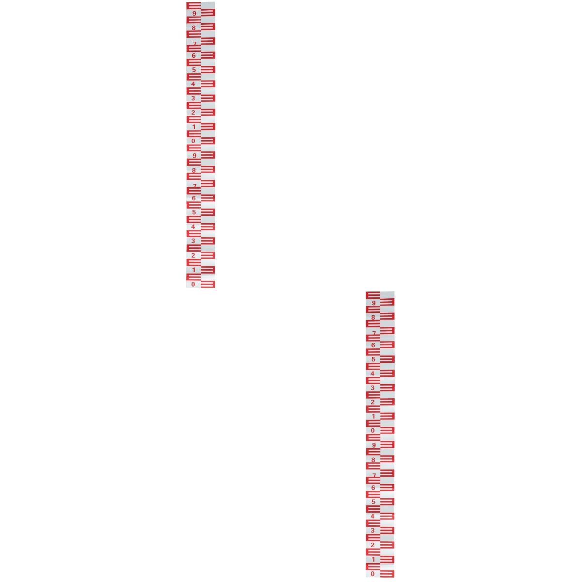 2 Pieces Water Level Measuring Tools Sticker Rain Gauge Hundreds Leak ...