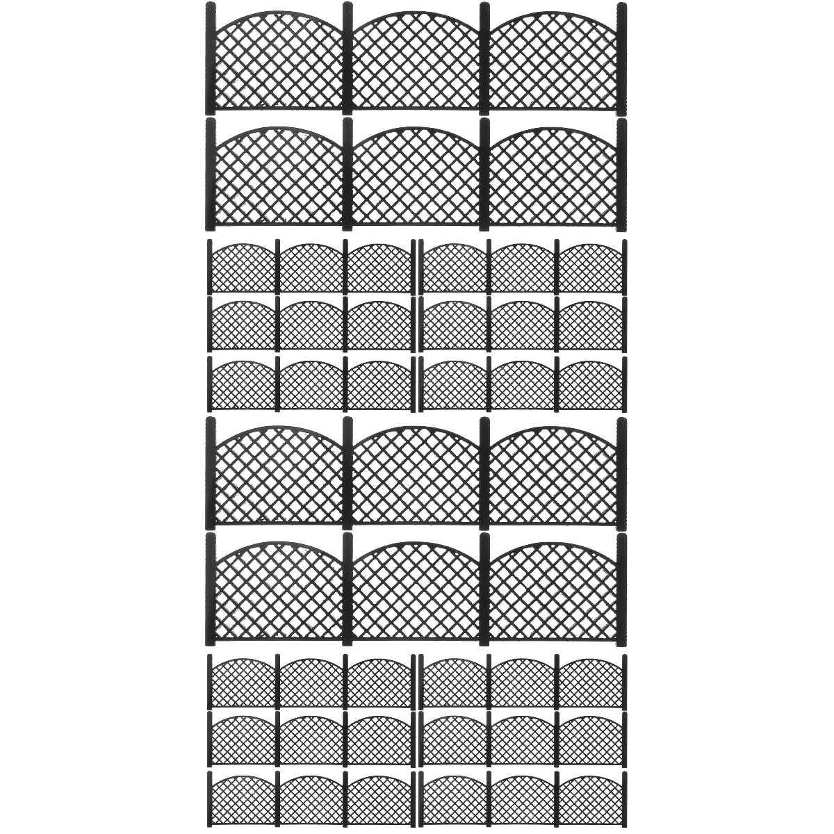 2 Pieces Wavy Hair Sponge Rollers Retro Railing Model Indoor Fencing ...