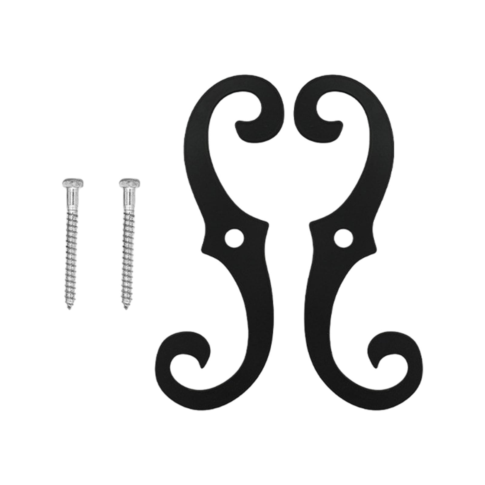 2 Pieces Weatherproof Shutter Mounts, Iron Hooks for Enhanced Security ...