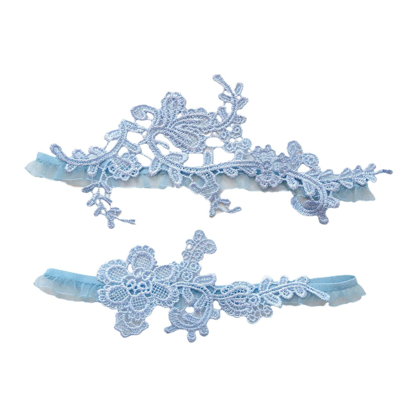 2 Pieces Wedding Garter Set Stretch Bridal Garters for Banquet Cosplay ...
