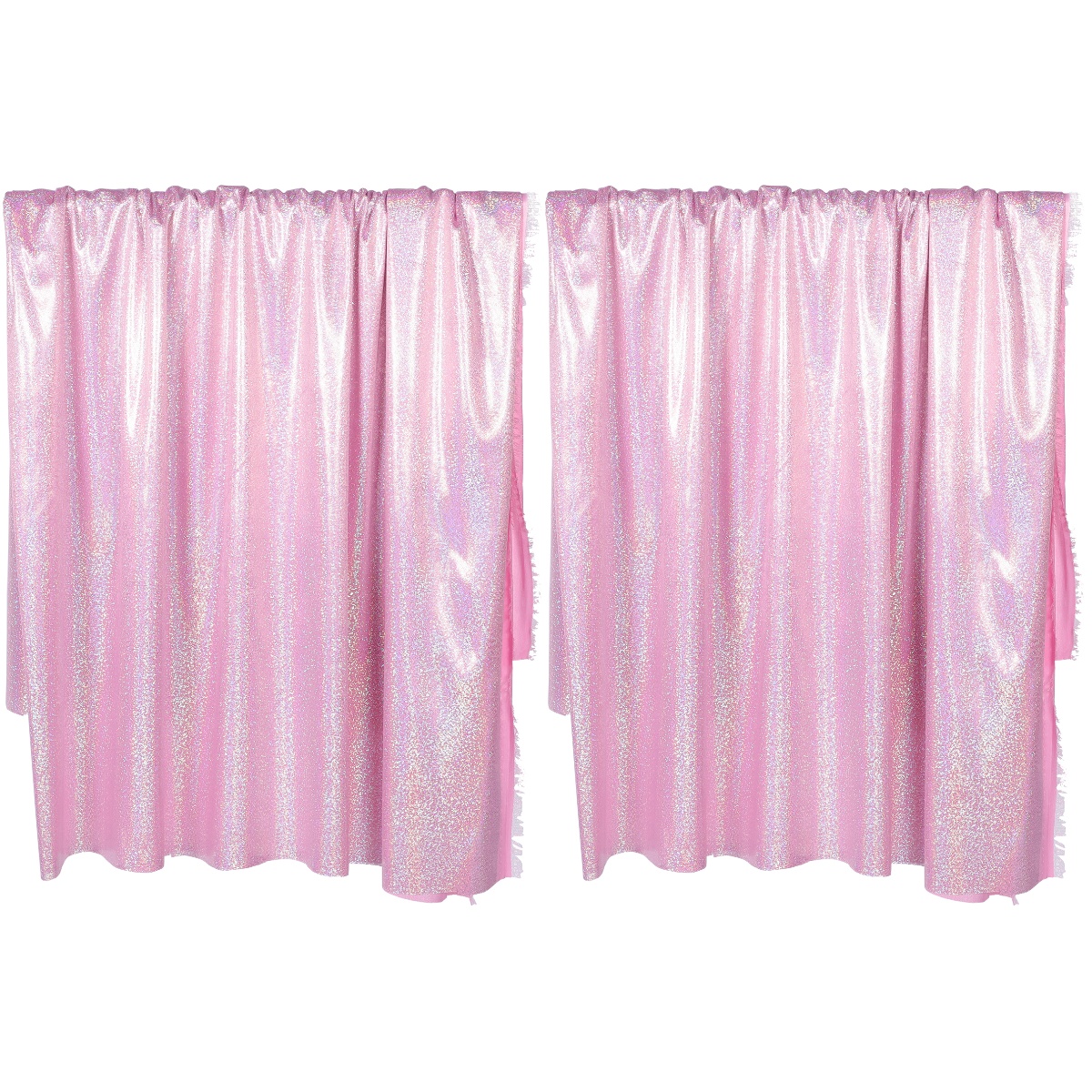 2 Pieces White Curtains Garden Backdrop Decoration for Home Collapsible ...