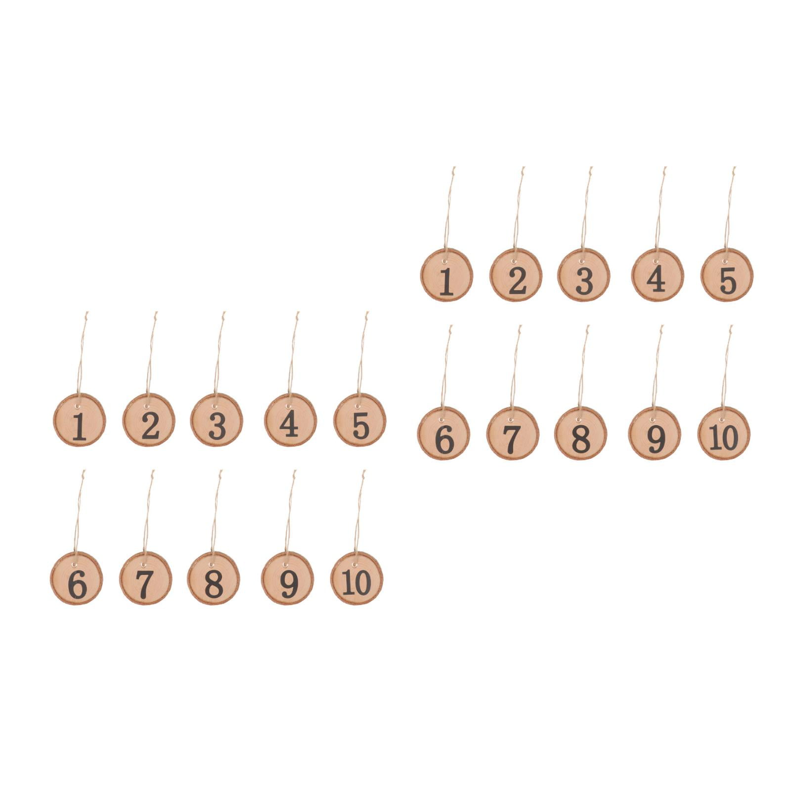 2 Pieces Wicker Numbers Party DIY Wedding Decorations - Walmart.com