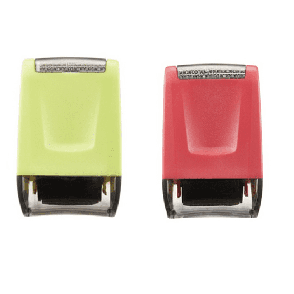 2 Pieces Wide Roller Stamp, Identity Guard Roller Stamp Security Stamp ...
