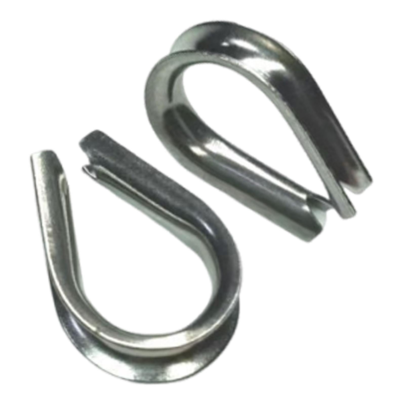 2 Pieces Wire Rope Clamps Cable Fastener Stainless Steel Material for ...