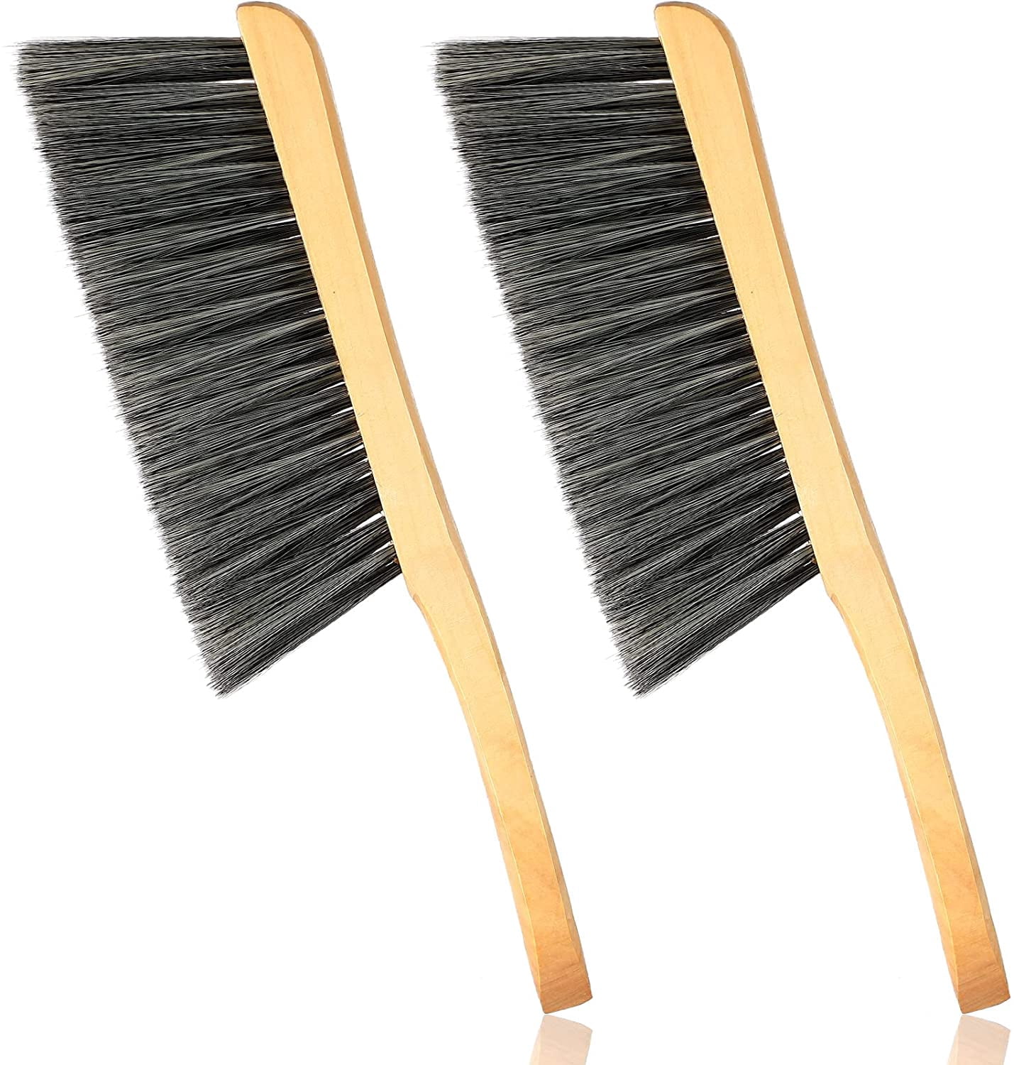 2 Pieces Wooden Bench Brushes Fireplace Brush Natural Fiber Bench Soft ...