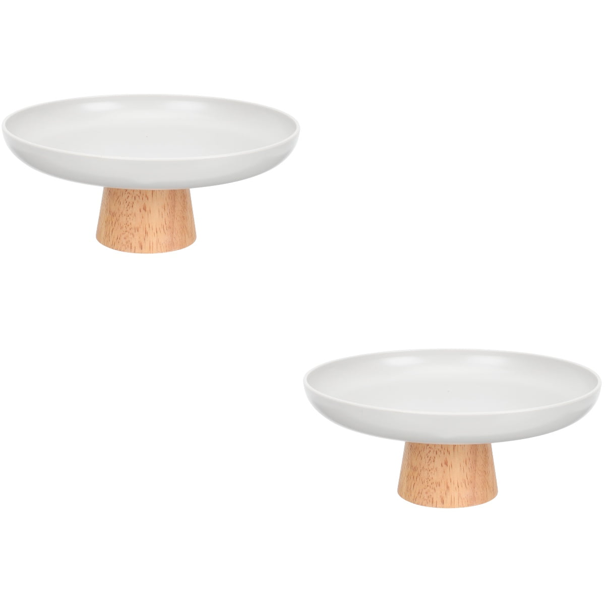 COOPHYA Bakery Shop Foretaste Plate Abs Material For Dining Table 2Pack ...