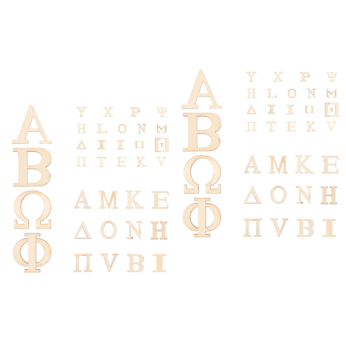 2 Pieces Wooden Letter Decorative Appliques Alphabet Cake Decorations ...