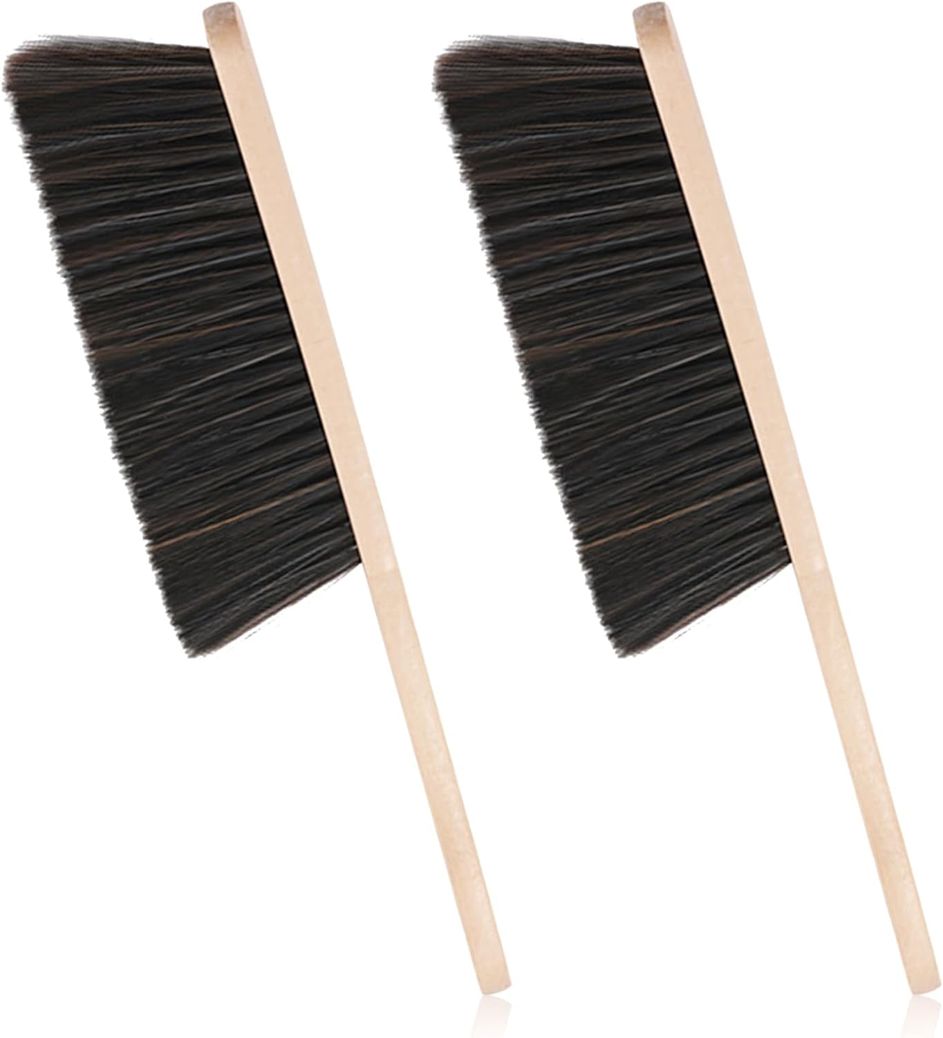2 Pieces Woooden Dust Brush Hand Broom, Bench Brushes with Soft ...