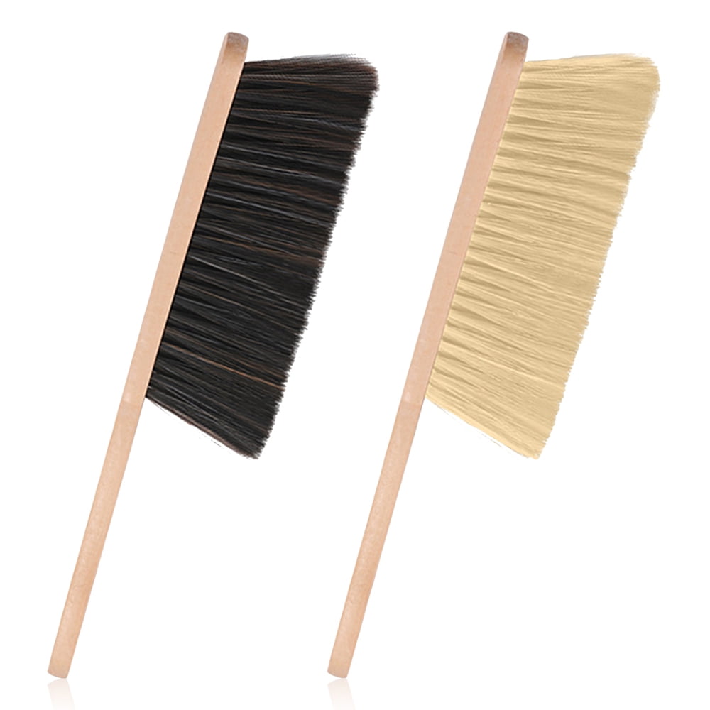 2 Pieces Woooden Dust Brush Hand Broom, Bench Brushes with Soft ...