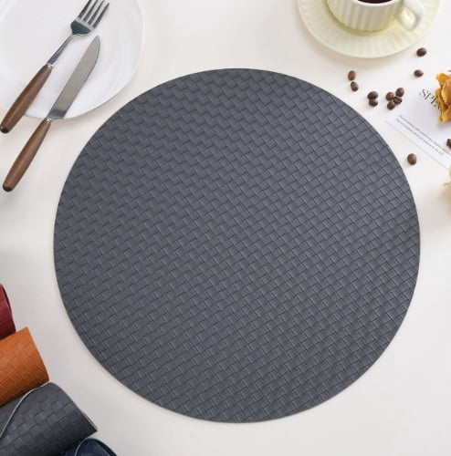2 Pieces Woven Pattern Waterproof and Oil-Proof Western Place Mats ...
