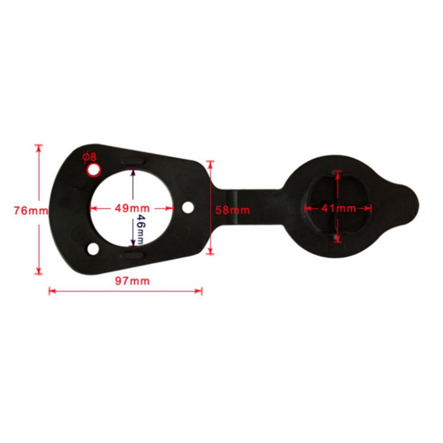 2 PiecesFishing rod bracket gasketand Gasket Kit Fit for Flush Mount ...