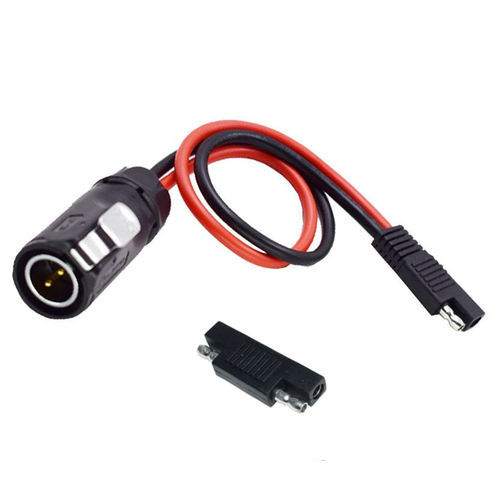 2 Pin Circular 10AWG Furion Solar Panel Plug to SAE Connector w ...