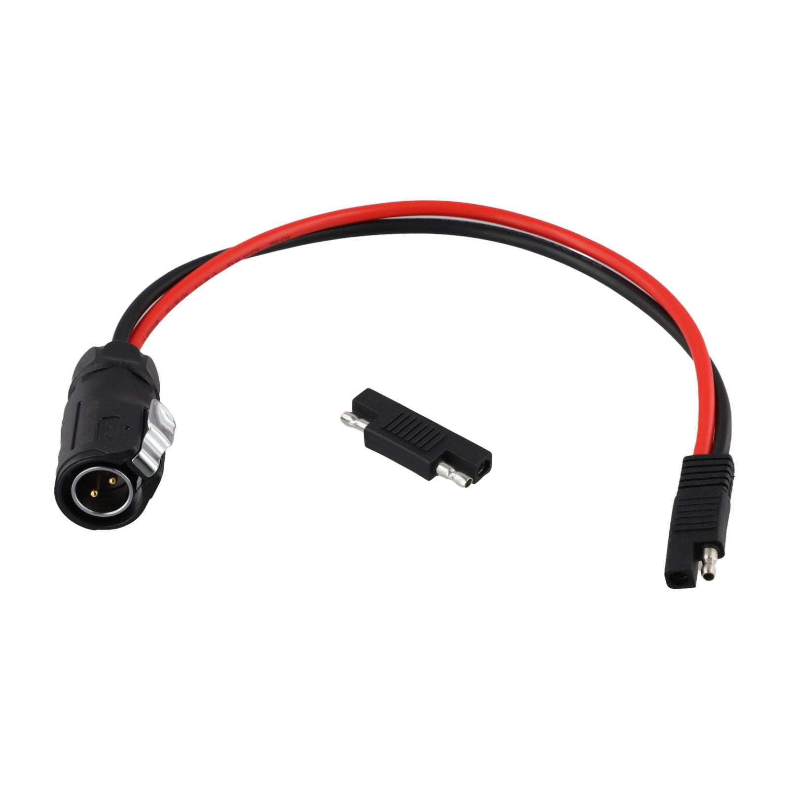 2 Pin Circular 10AWG Furion Solar Panel Plug to SAE Connector w ...