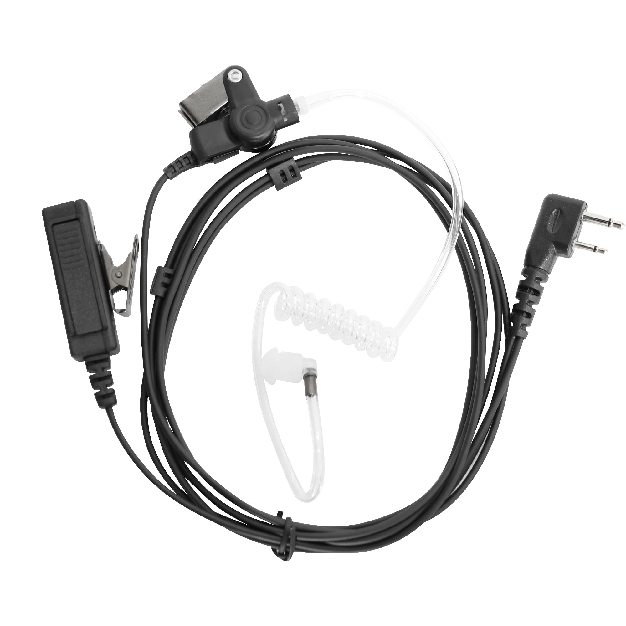 2 Pin Earpiece Acoustic Tube Earphone Headset for Two Way Radio IC ...
