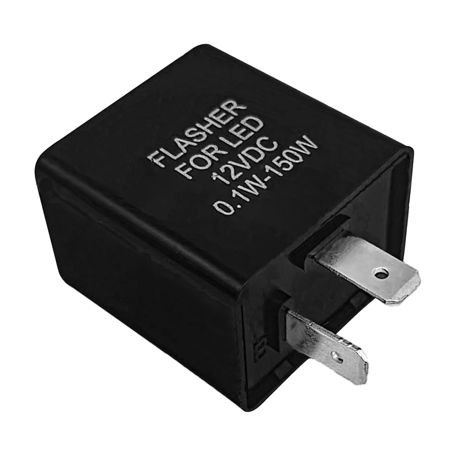 2-Pin Electronic Turn Light Flasher Relay, 12V LED Hazard Warn Signal ...