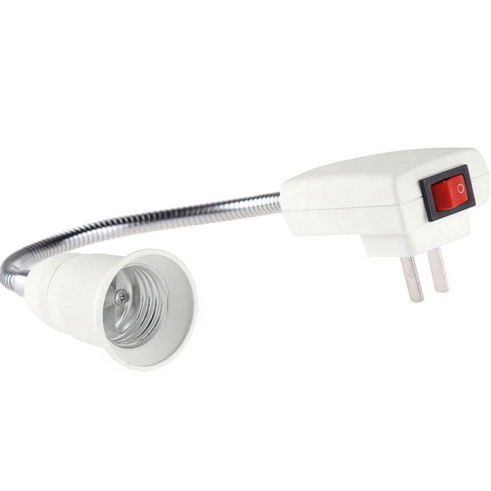 2-Pin Flat Head Blue Light Lamp Holder E27 Lamp Holder With Switch ...