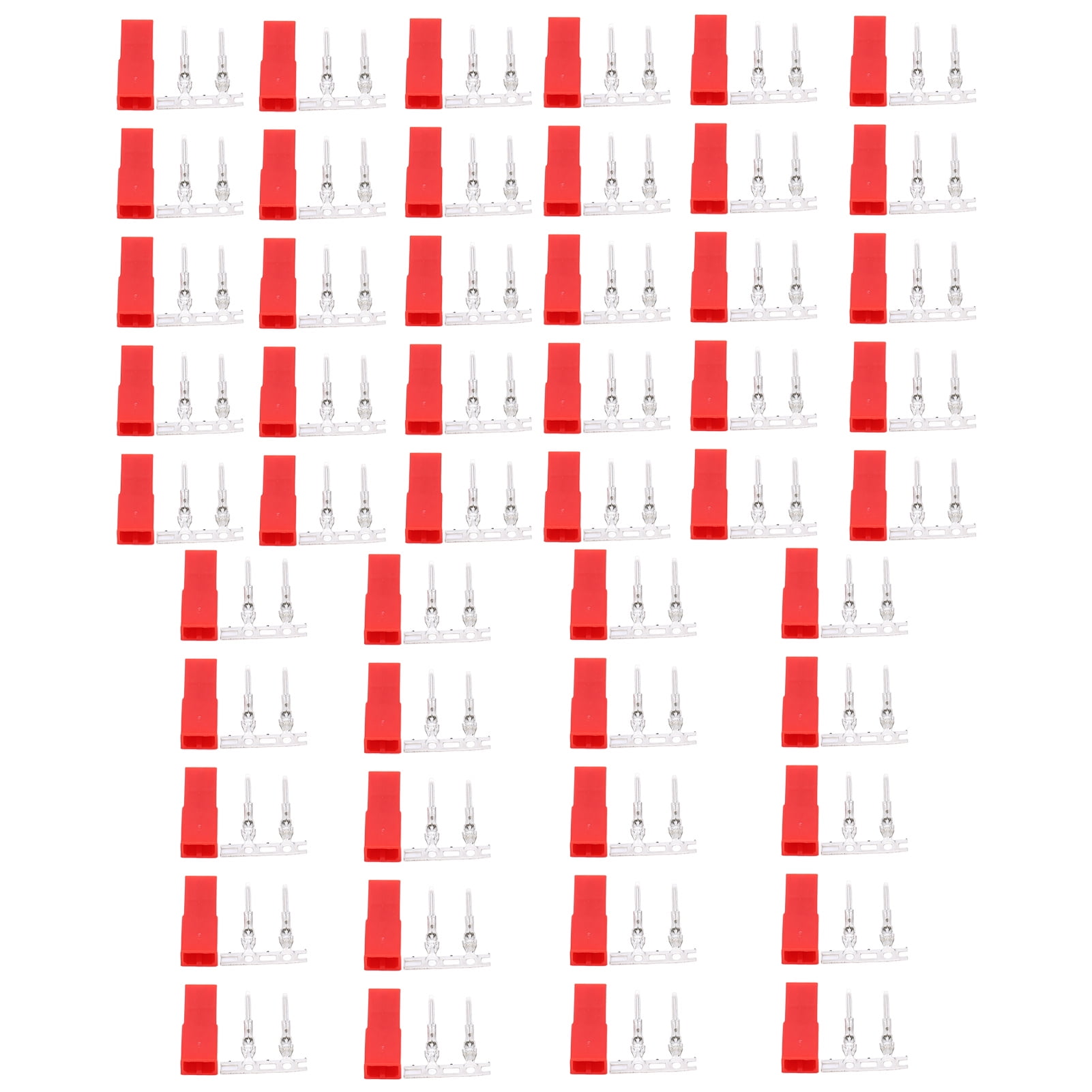 2-Pin Housing & Male Pin Headers for RC Lipo Battery Connections 50 ...