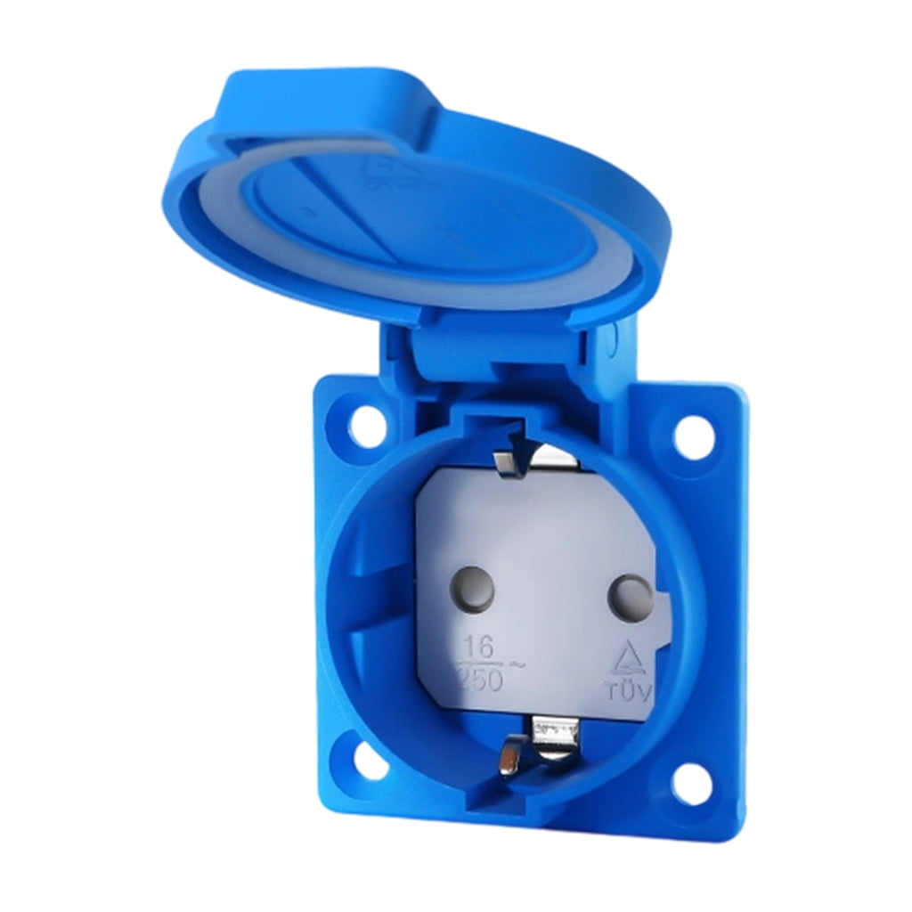 2 Pin Industrial Wiring Connector Power Outlet Waterproof Dustproof ...
