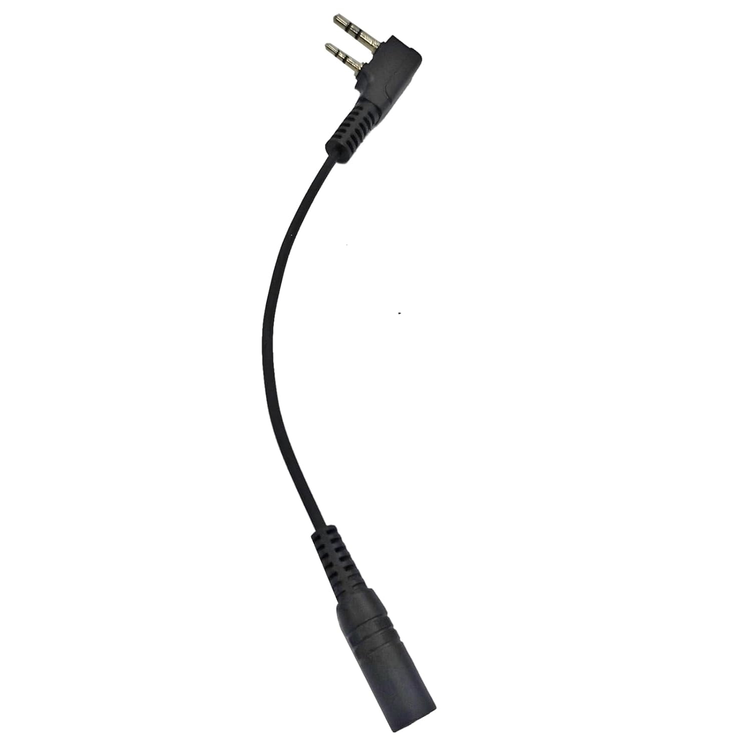 2 Pin K1 Plug to 3.5mm Female Headset Walkie Talkie Earpiece Adapter ...