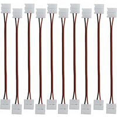 2 Pin LED Strip Connector Flexible Extension Cable 2 Pin Flex LED Strip ...