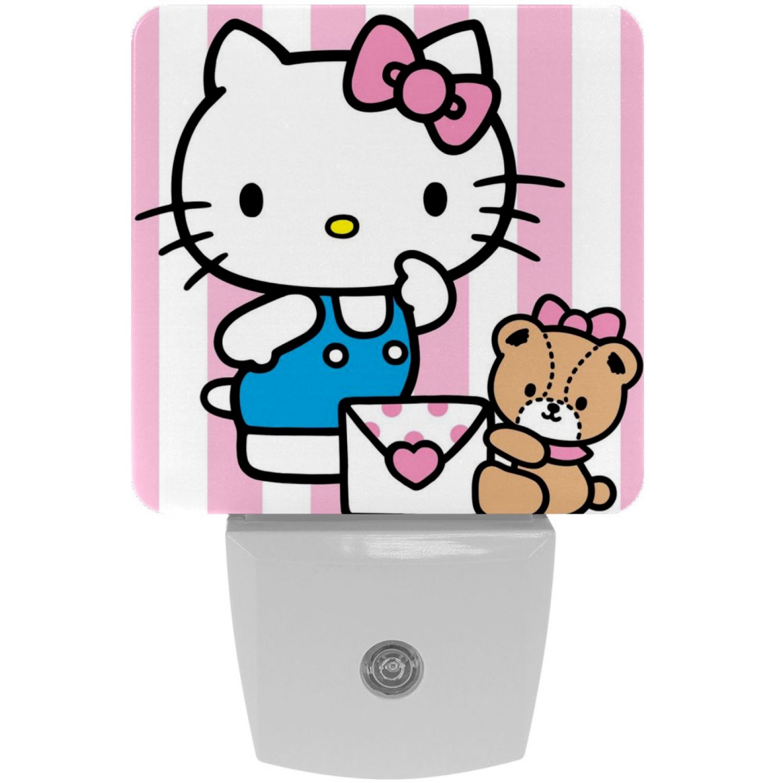 2-Pin Plug into Wall [2 Pack] Hello Kitty Square LED Night Light 0.5W ...